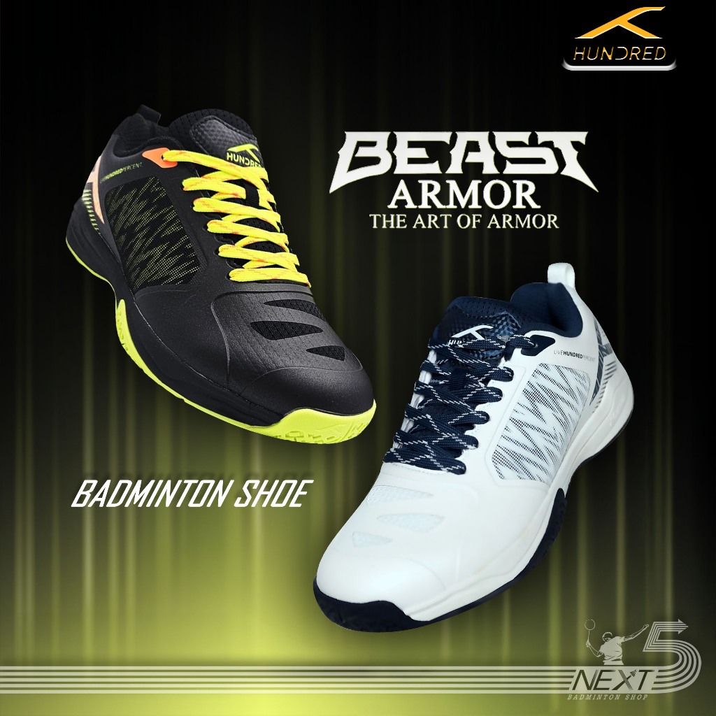 Hundred รองเท้าแบดมินตัน รุ่น Beast Armor มี 2 สี | Shopee Thailand