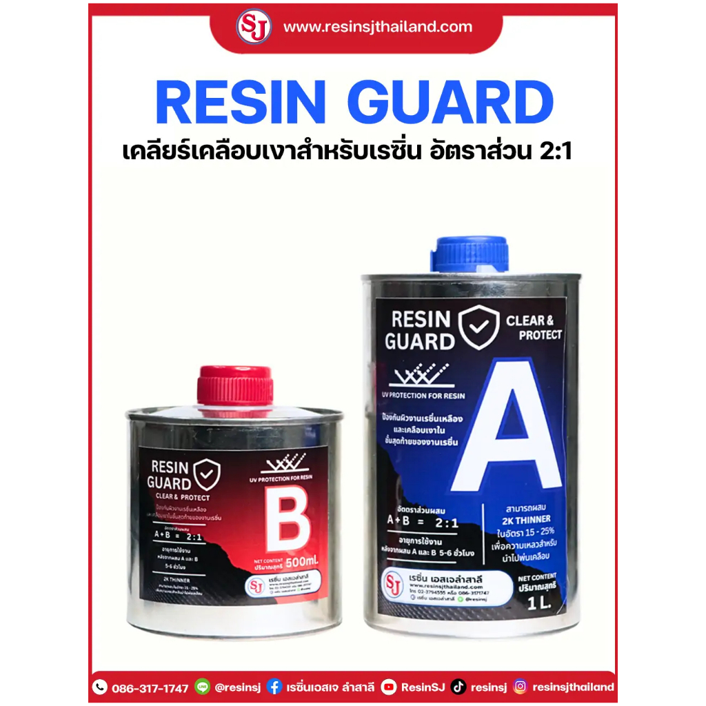 เรซิ่นการ์ด Resin Guard กันเรซิ่นเหลือง | Shopee Thailand