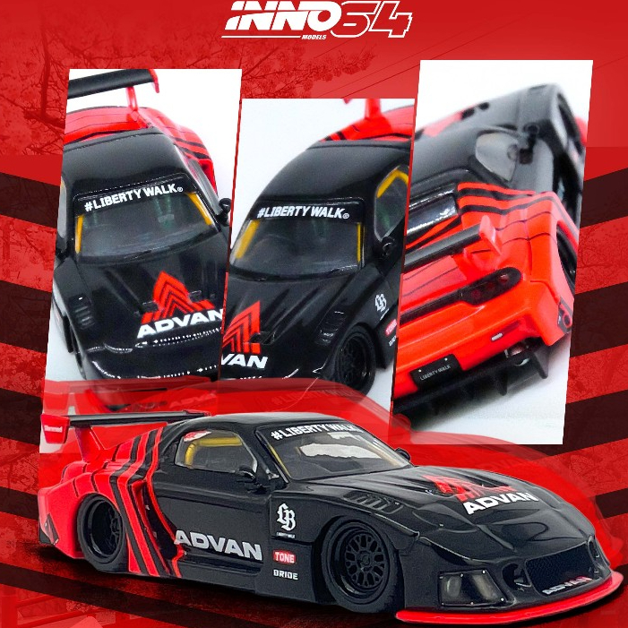 LBWK MAZDA RX7 (FD3S) LB-SUPER SILHOUETTE ADVAN LIVERY 1:64 (INNO64 ...