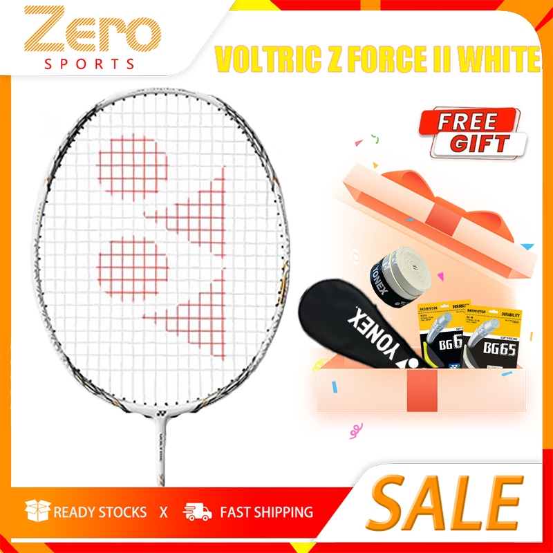 VOLTRIC Z FORCE II White คาร์บอนไฟเบอร์ไม้แบดมินตัน Professional Sport Offensive Type Racquet ...