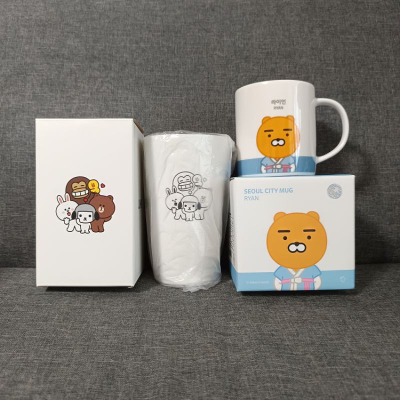 แก้วน้ำ LINE / KAKAO FRIENDS - Ryan มือหนึ่ง | Shopee Thailand