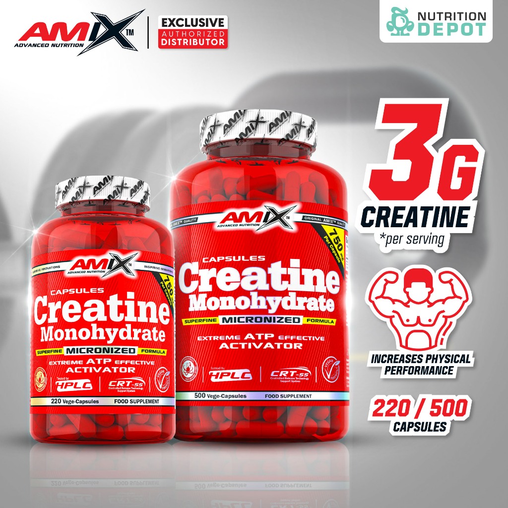 Amix Nutrition - Creatine Monohydrate 220/500 Capsules | Shopee Thailand