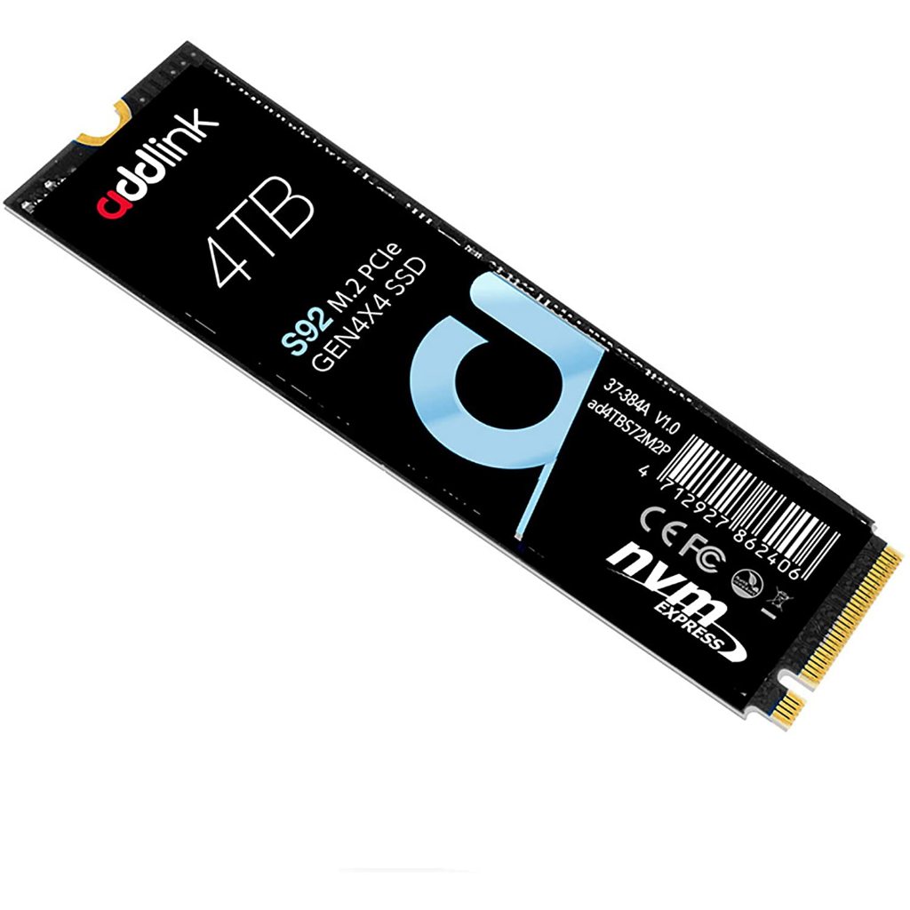 ADDLINK S92 4TB QLC Upto 4900MB/s M.2 2280 PCIe NVMe Gen4x4 SSD ...