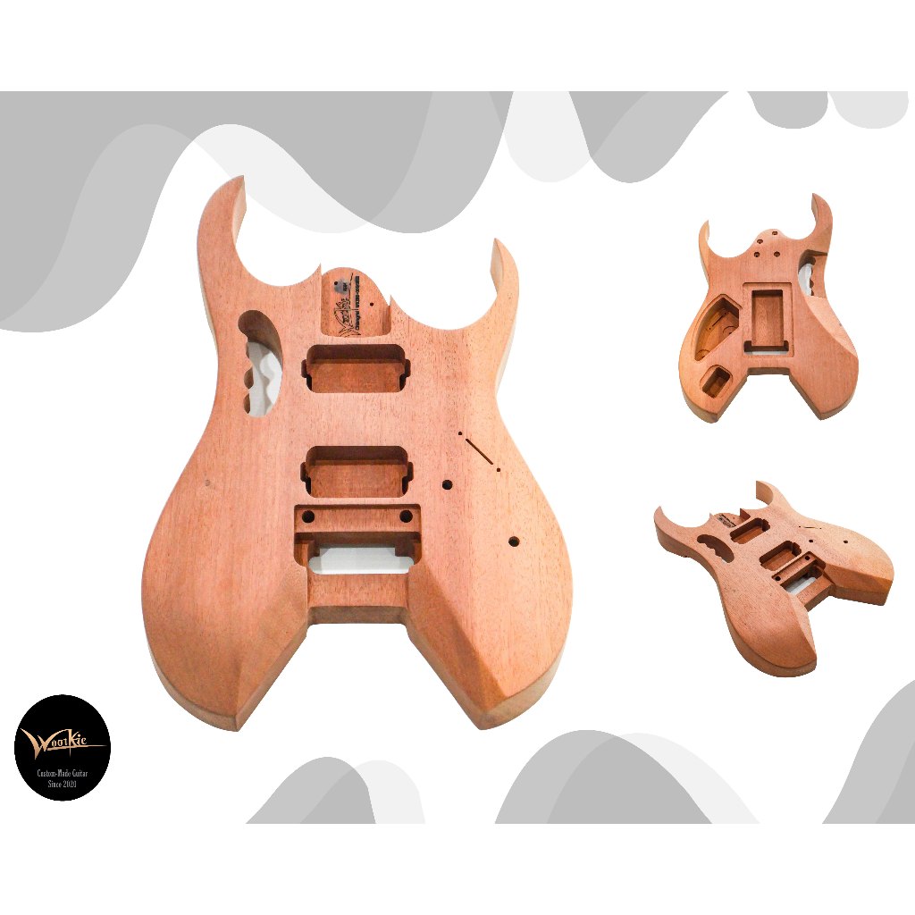 Wootkie/Body guitar style Ibanez RBM/mahogany Wood /One Piece บอดี้ ...