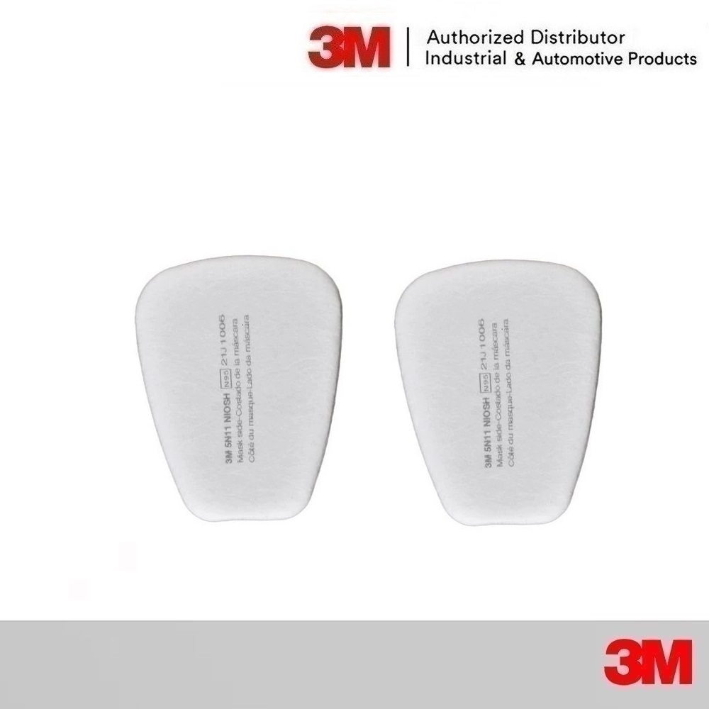 3M 5N11 x2 ชิ้น แผ่นกรองฝุ่นละอองฟูมโลหะ 2แผ่น N95 Filter for 6100/6200 ...