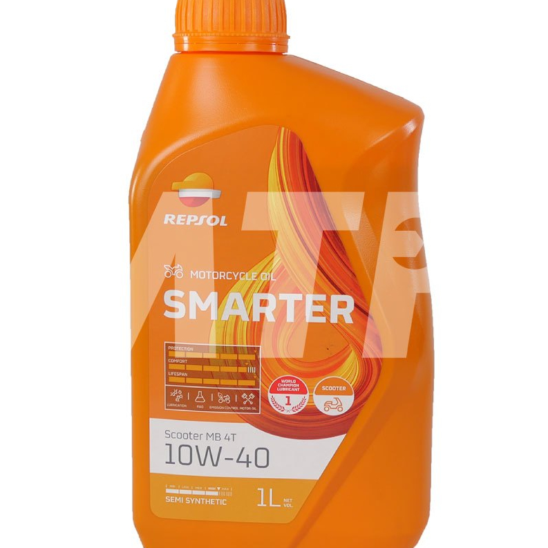 น้ำมันเครื่องมอเตอร์ไซค์ สังเคราะห์แท้100% Repsol Smarter Scooter MB 4T ...