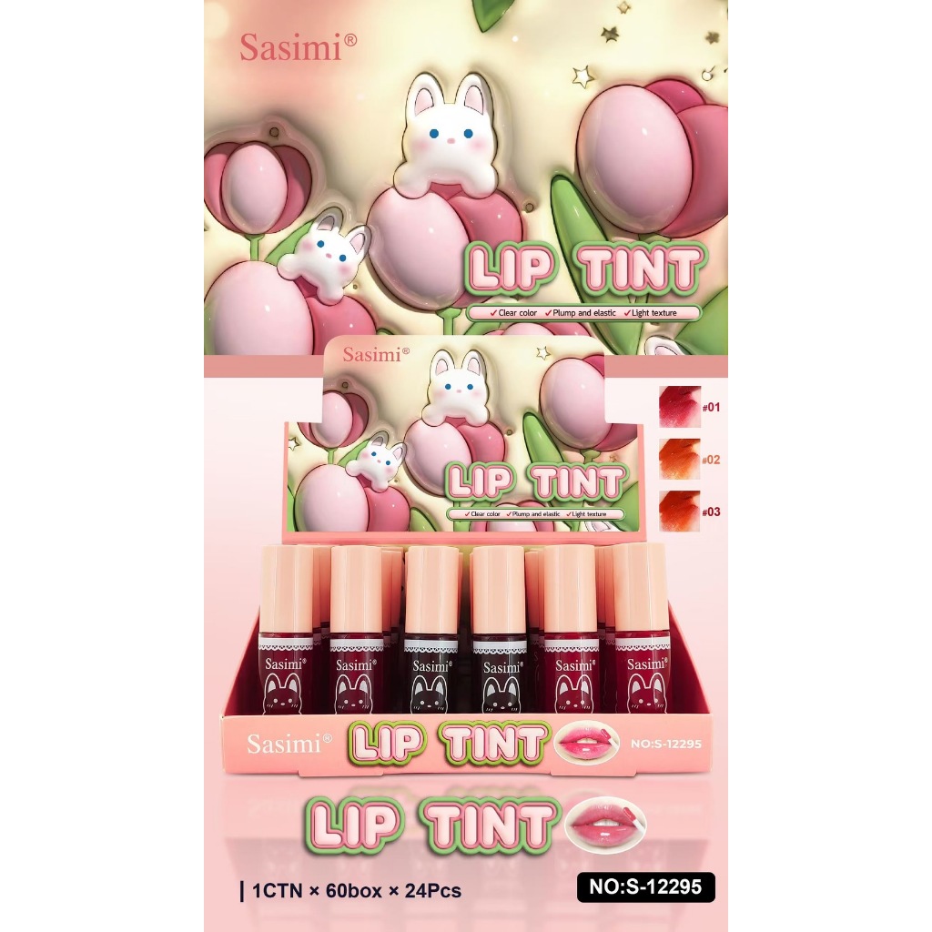 S-12295 Sasimi LIP Tin ลิปทินน่ารัก สีสันสดใส ติดทนนาน ปากฉ่ำ สุดๆ ...