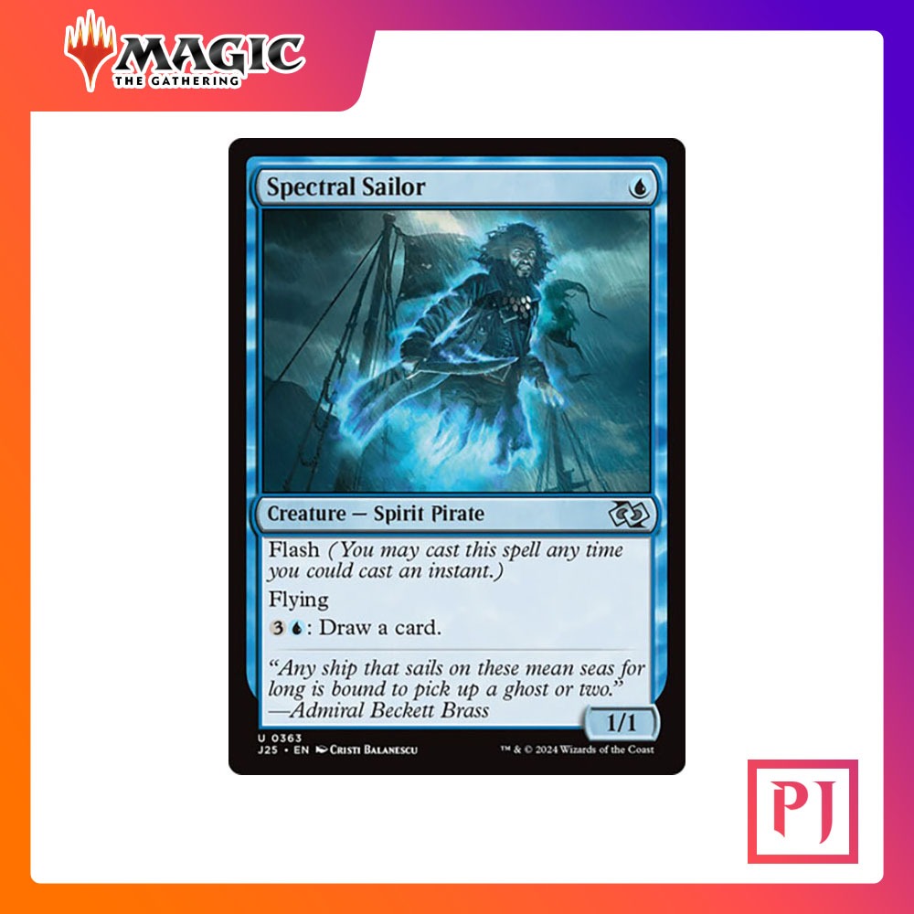 [MTG] Spectral Sailor [J25] [BLUE] [UNCOM] [NORMAL] [ENG] (การ์ดเมจิค ...