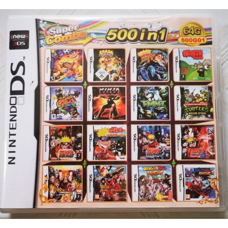 ขายตลับเกมฮิต รวมเกมดัง nds 500 in 1 ใช้งานง่ายเปิดเล่นได้เลย ...
