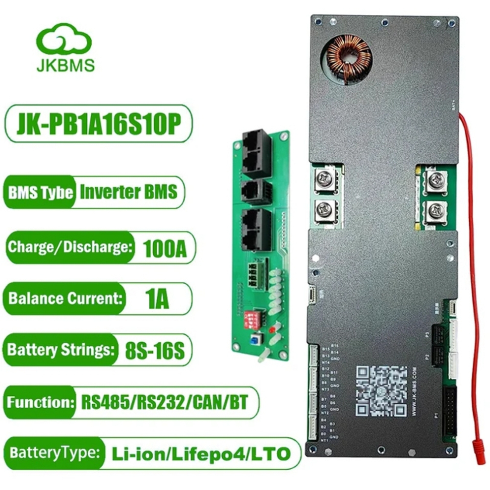 JK BMS PB2A16S20P/15P/10P Active Balance Lifepo4 Battery FOR INVERTER เชื่อมต่อกับแอป JK BMS มี ...