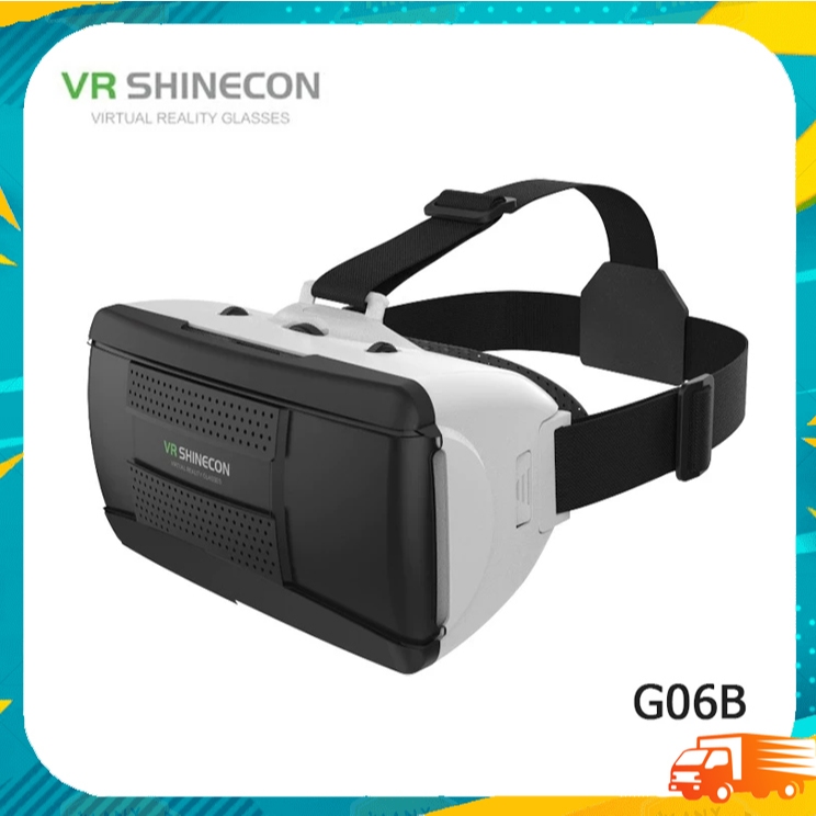 VR SHINECON G06B แว่นตา VR โทรศัพท์ 3D Virtual Reality Game Helmet Head ...