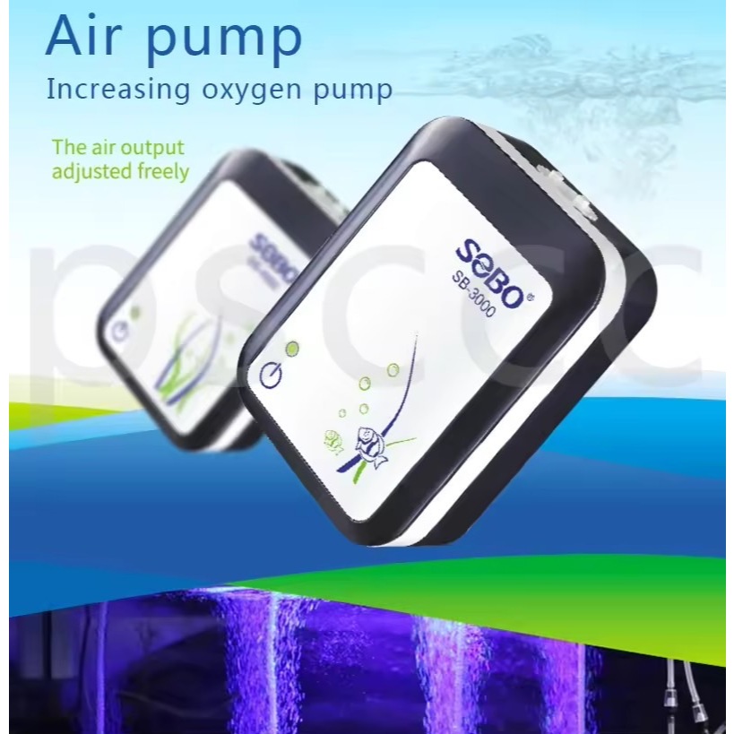 ปั๊มออกซิเจน SB-4000 แบตเตอรี่แบบชาร์จได้ Mini AC/DC Air Pump SB4000 ...