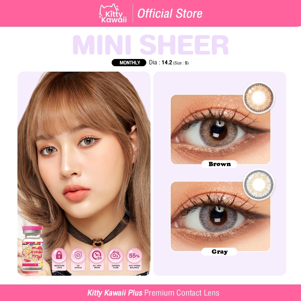Kitty Kawaii Contact Lens : Mini Sheer - คอนแทคเลนส์รายเดือนคิตตี้ คาวาอิ พัส | Shopee Thailand