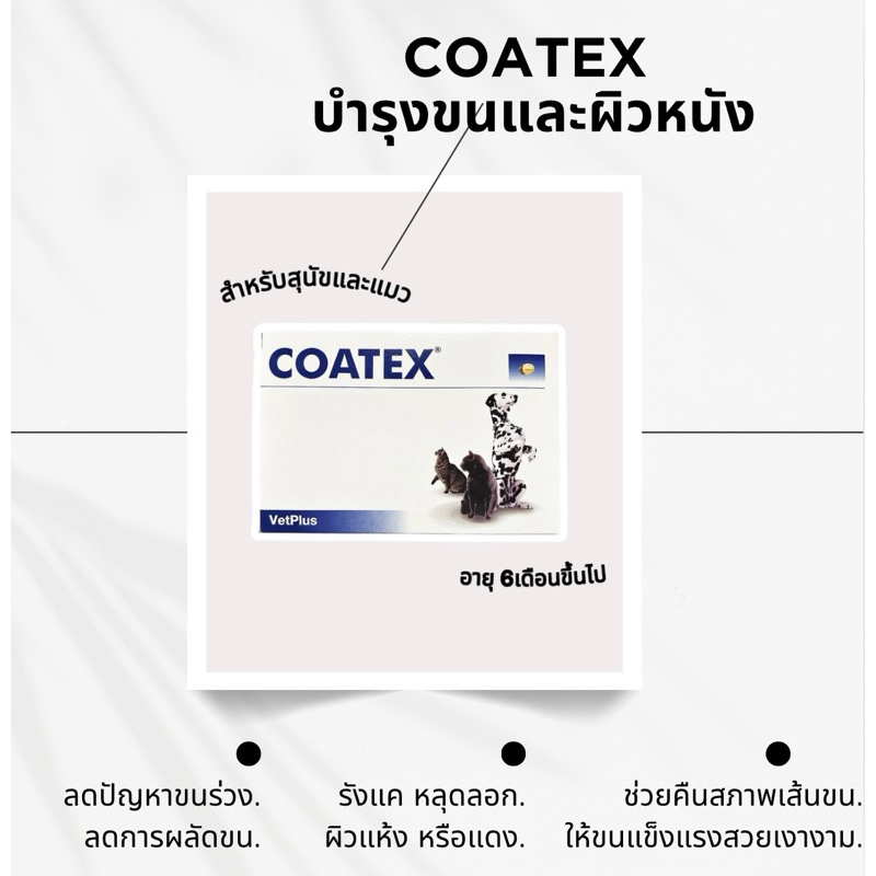 COATEX วิตามินบำรุงขนและผิวหนัง (ของแท้💯) หมดอายุ 03/2026 | Shopee Thailand