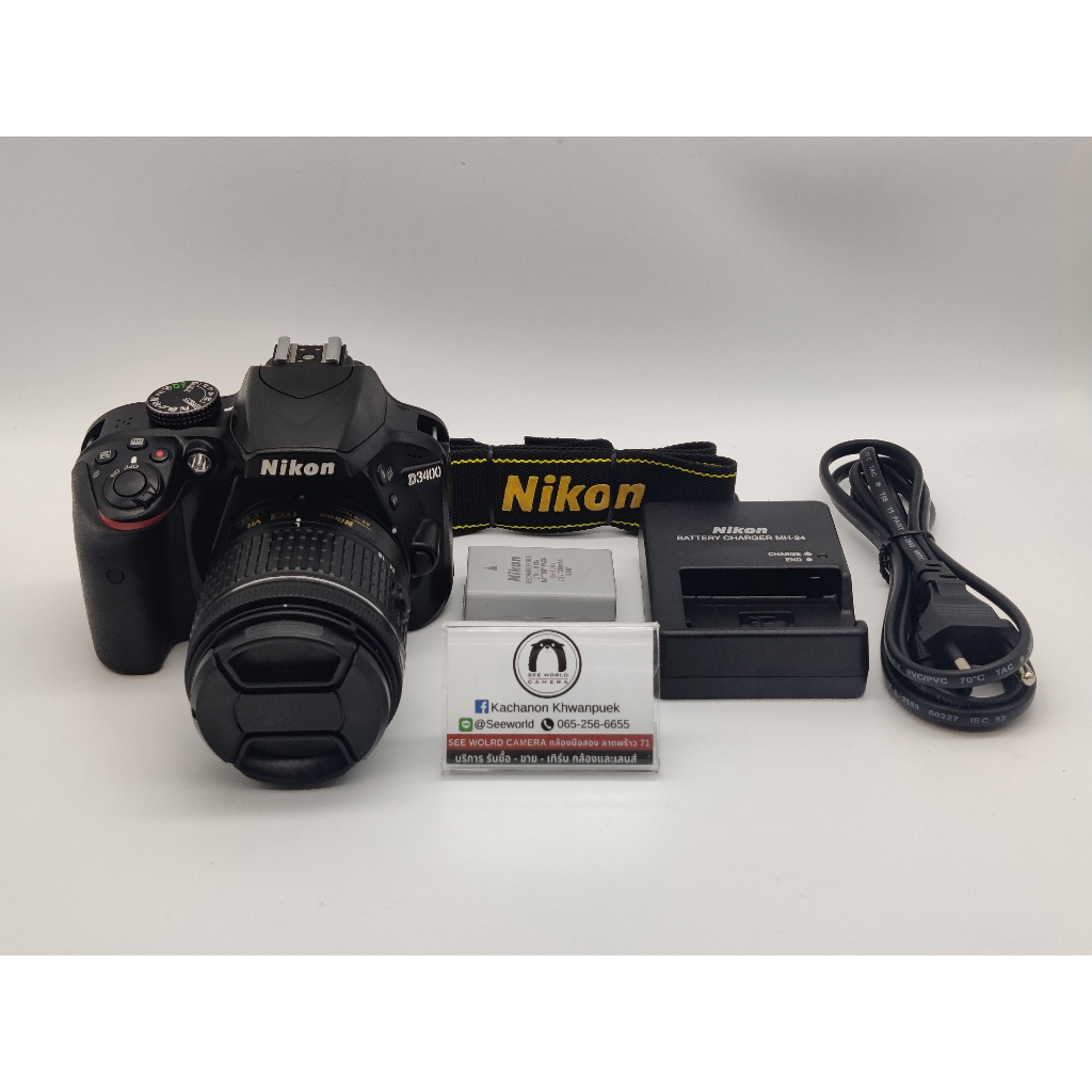 Nikon D3400+Kit 18-55 สภาพ 98% | Shopee Thailand