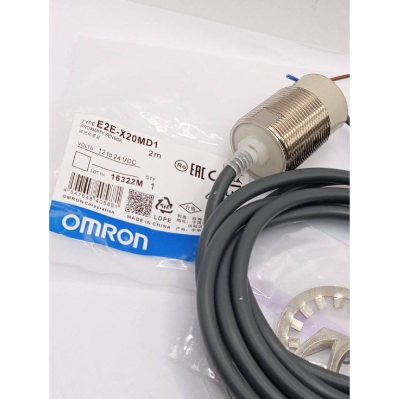 proximity sensor E2E-X20MD1 OMRON ระยะตรวจจับ20mm 12-24VDC สินค้าถ่ายจากงานจริง พร้อมส่ง ...
