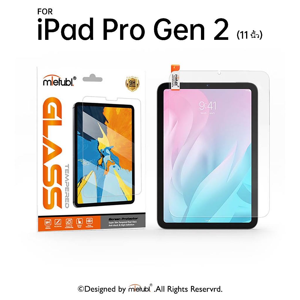 ฟิล์มกระจก ฟิล์มไฮโดรเจล Mietubl สำหรับ iPad Pro Gen 2 ขนาด 11 นิ้ว มี ...