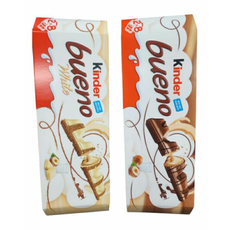 Kinder bueno 8 twin bars 344g กล่องยาว(1กล่องมี 16 แท่ง)EXP03/11/2025 | Shopee Thailand
