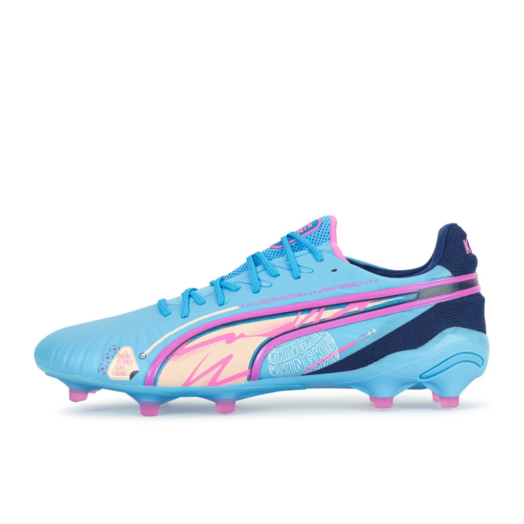 PUMA KING ULTIMATE VOLUME UP FG/AG - LUMINOUS BLUE/POISON PINK/BLAZING ...