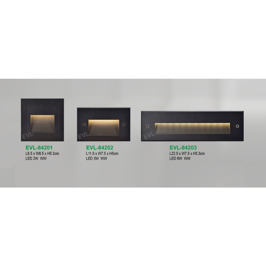 โคมไฟฝังผนัง LED EVL-84201 EVL-84202 EVL-84203 | Shopee Thailand