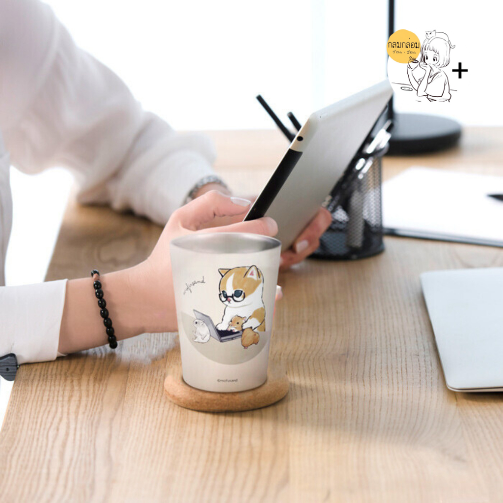 mofusand 2WAY แก้วน้ำสุญญากาศดับเบิ้ล M 450 ml. | Shopee Thailand