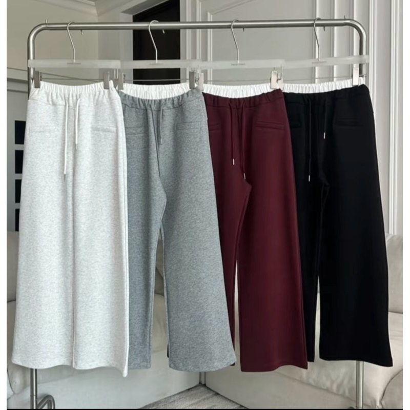 กางเกงวอร์ม Promthong (มือ1) สีเทาอ่อน และ สีเหลืองอ่อน | Shopee Thailand