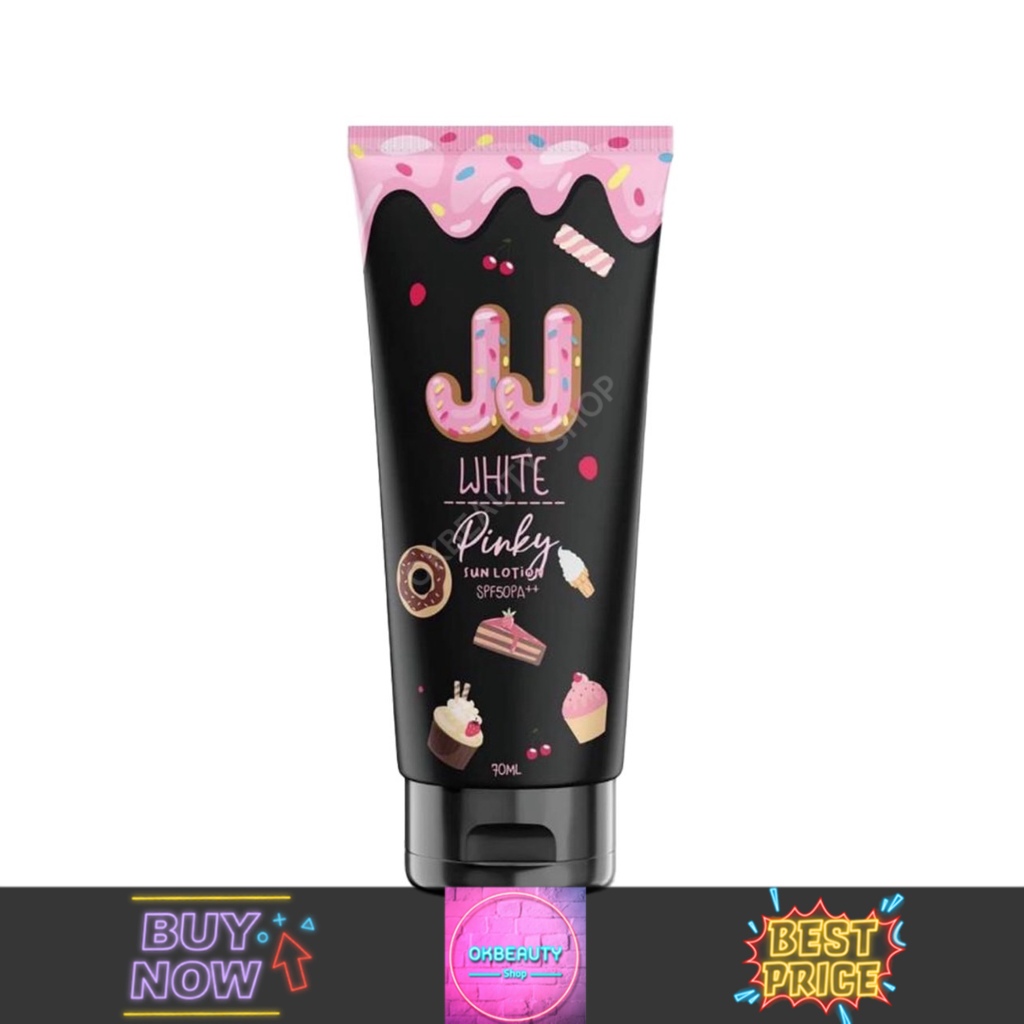 JJ White Pinky Sun Lotion SPF50 PA+++ เจเจไวท์ กันแดดโทนอัพ (70ml ...