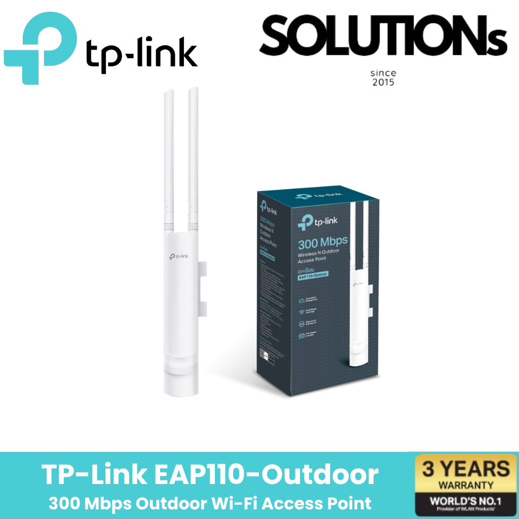 TP-LINK (EAP110-Outdoor) 300Mbps Wireless N Outdoor Access Point แบบ ...