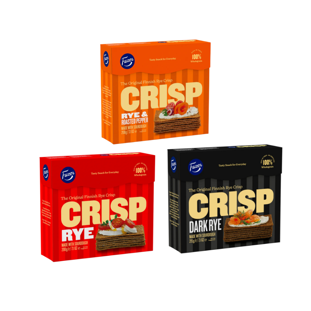 Fazer Crisp the original finnish rye crisp ขนาด 200 - 215g มี 3 รส จาก ...