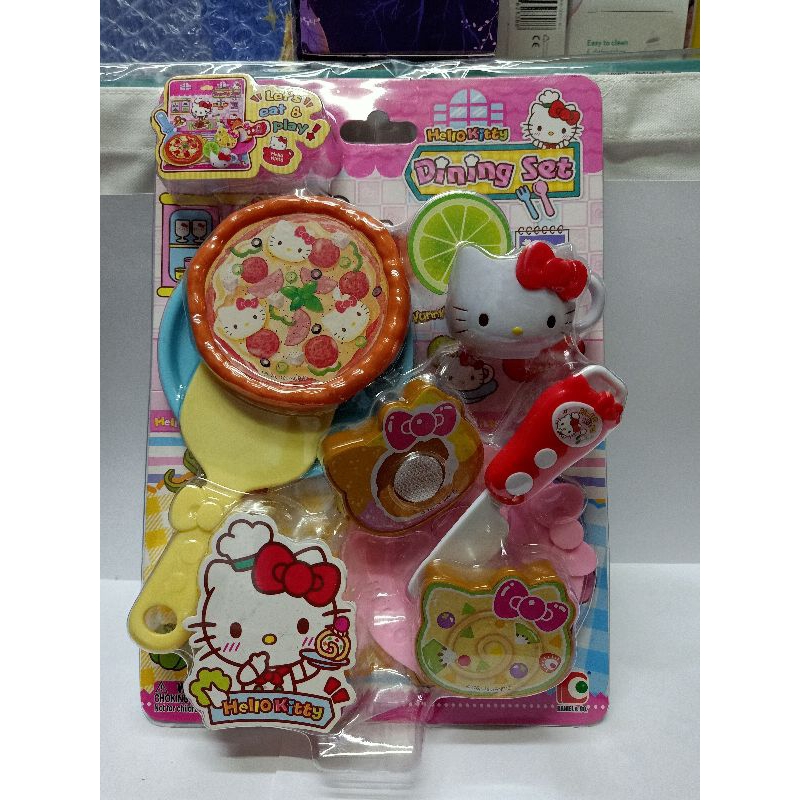 Hello Kitty Dining Set เซตอาหารหั่นกลางได้ คิตตี้แท้100% นะคะ ลดจากราคาเต็ม 595บ. | Shopee Thailand