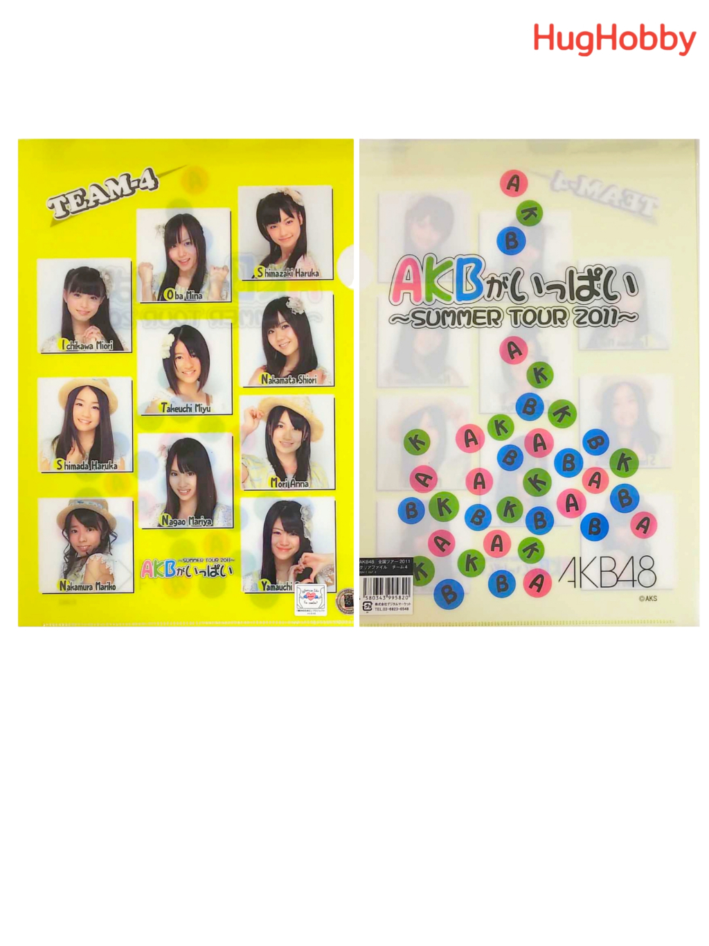 [ของใหม่] แฟ้มใส (ขนาด A4) AKB48 Team 4 AKB ga Ippai~SUMMER TOUR 2011 | Shopee Thailand
