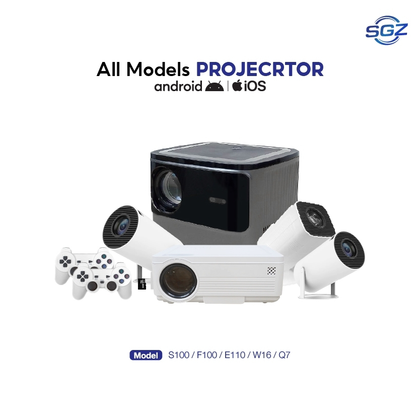 Mini Projector รุ่น S100 มินิโปรเจคเตอร์ 4K FULL HD โปรเจคเตอร์ขนาดเล็ก ...