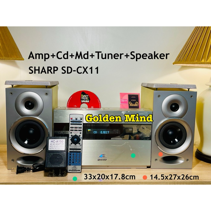 A-01-290724 SHARP SD-CX11 เครื่องขยายเสียงมือสองจากประเทศญี่ปุ่น 20+20W 4ohms แถมหม้อแปลงและ ...