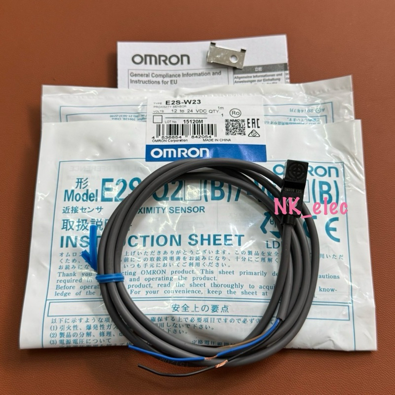 E2S-W23 Proximity Sensor ตัวสี่เหลี่ยม จับด้านบน ระยะจับ 2.5MM ชนิด NPN ...