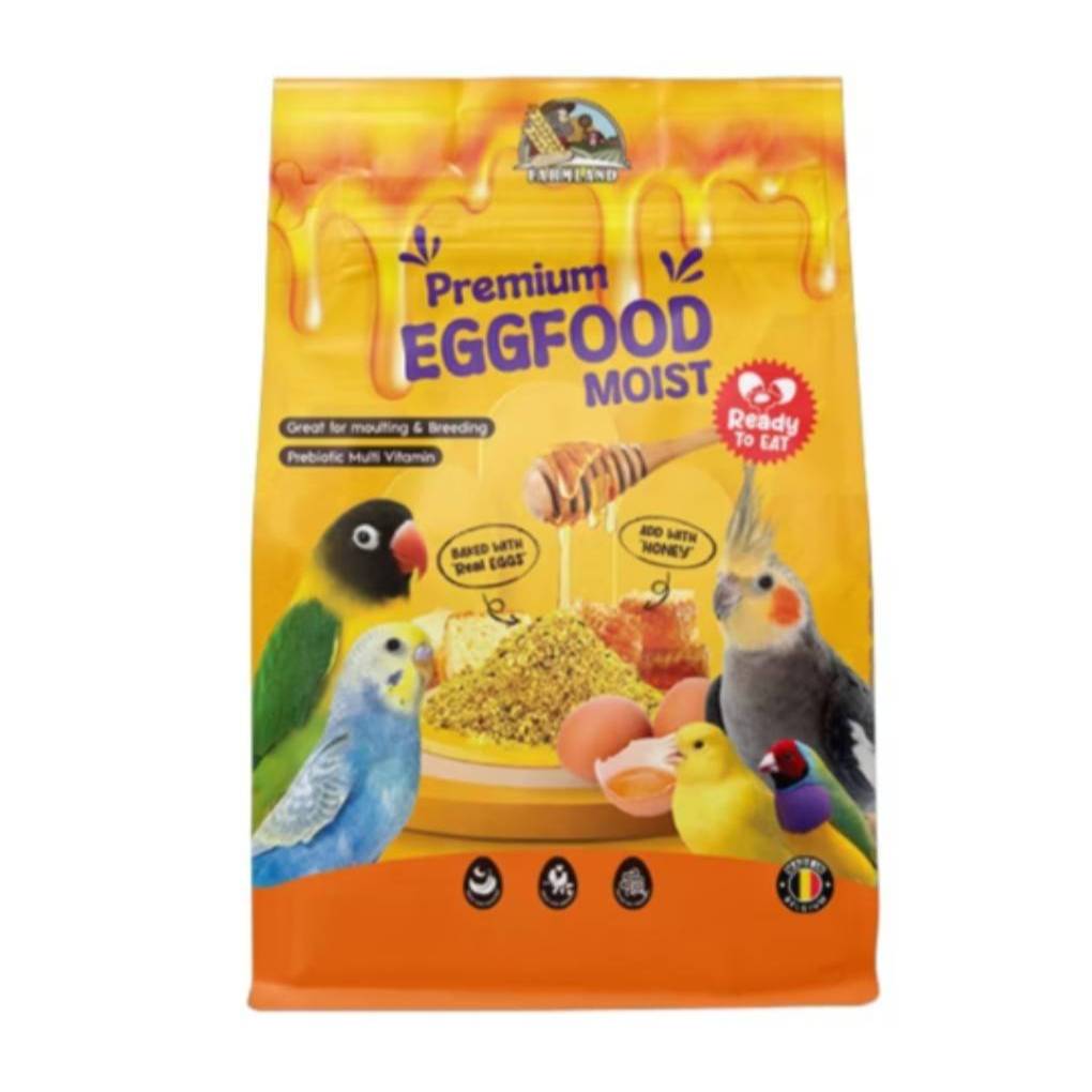 Farmland Eggfood Moist อาหารไข่ อาหารนก (ถุงแพ็กเกจ 200 G.-1KG.) | Shopee Thailand