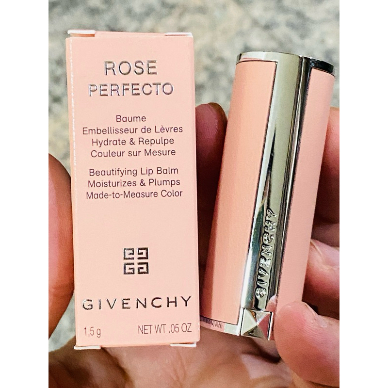 GIVENCHY Rose Perfecto Lip Balm 1.5 กรัม (ครึ่งนึงของไซส์ขาย) | Shopee ...
