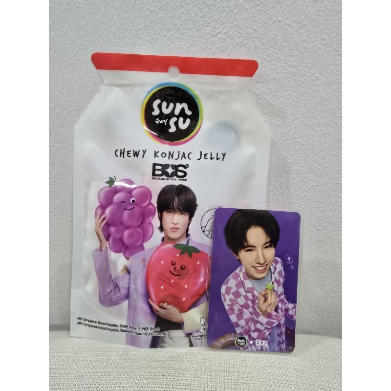 Sunsu x BUS กลิ่นสตรอว์เบอร์รี่และองุ่น หน้าซองอลัน การ์ดเลือก | Shopee ...