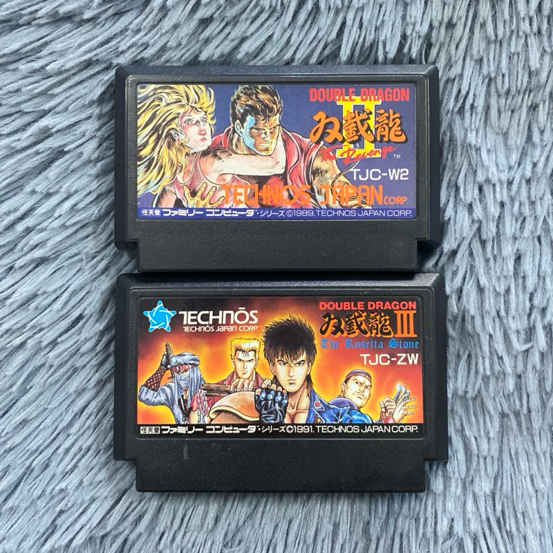 ตลับแท้เครื่อง Famicom เกมส์ Double Dragon 2/3 ตลับสภาพดีเปิดติดง่ายใช้ ...