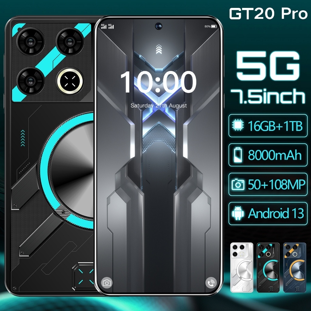 [รับประกัน 100%] 2024 ใหม่ GT20 Pro 7.5 นิ้วเต็มหน้าจอ 16GB RAM + 1TB ...