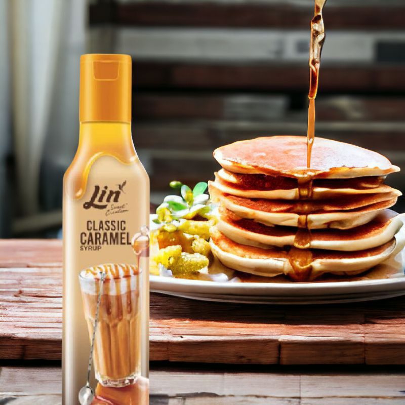 [EXP. 25/06/2026] ลิน น้ำเชื่อมเข้มข้น กลิ่นคาราเมล 300มล. Lin Syrup ...
