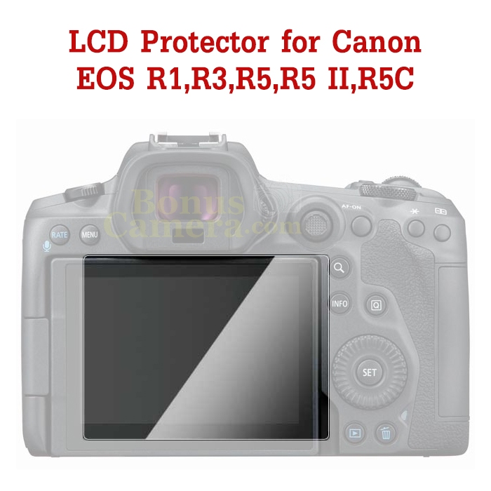 GSP-EOSR5 แผ่นกระจกกันรอยจอ LCD แคนนอน EOS R1,R3,R5,R5 II,R5C Canon LCD ...