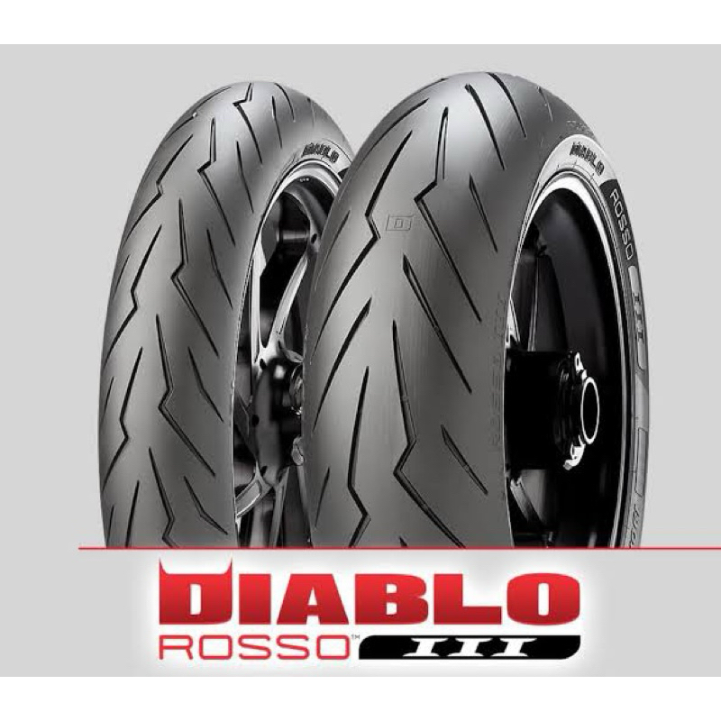 ยาง PIRELLI DIABLO ROSSO 3 ขอบ 17 ROSSO III ยางrosso3 ยางรอสโซ่ ยาง110-150 ขอบ17 | Shopee Thailand
