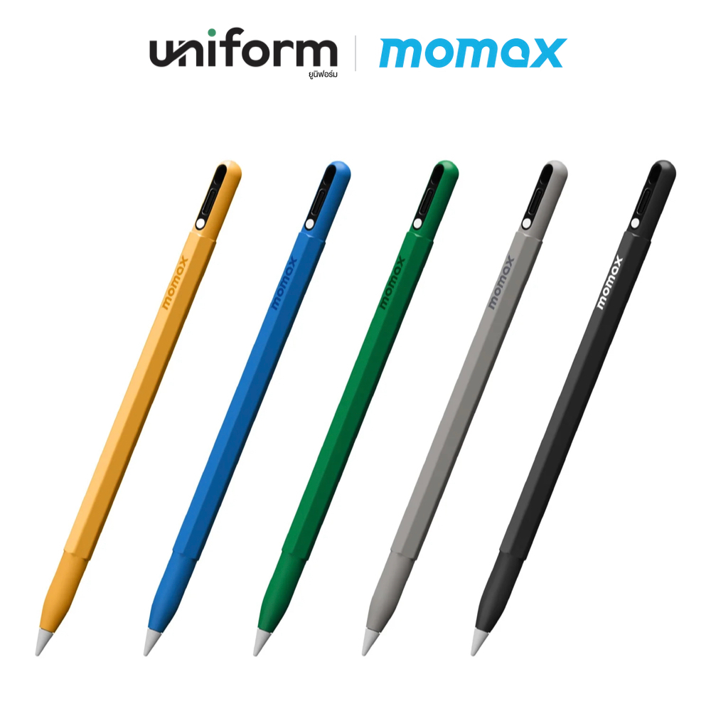 MOMAX Mag.Link Pop Magnetic charging active stylus pen - Grey / Blue ...