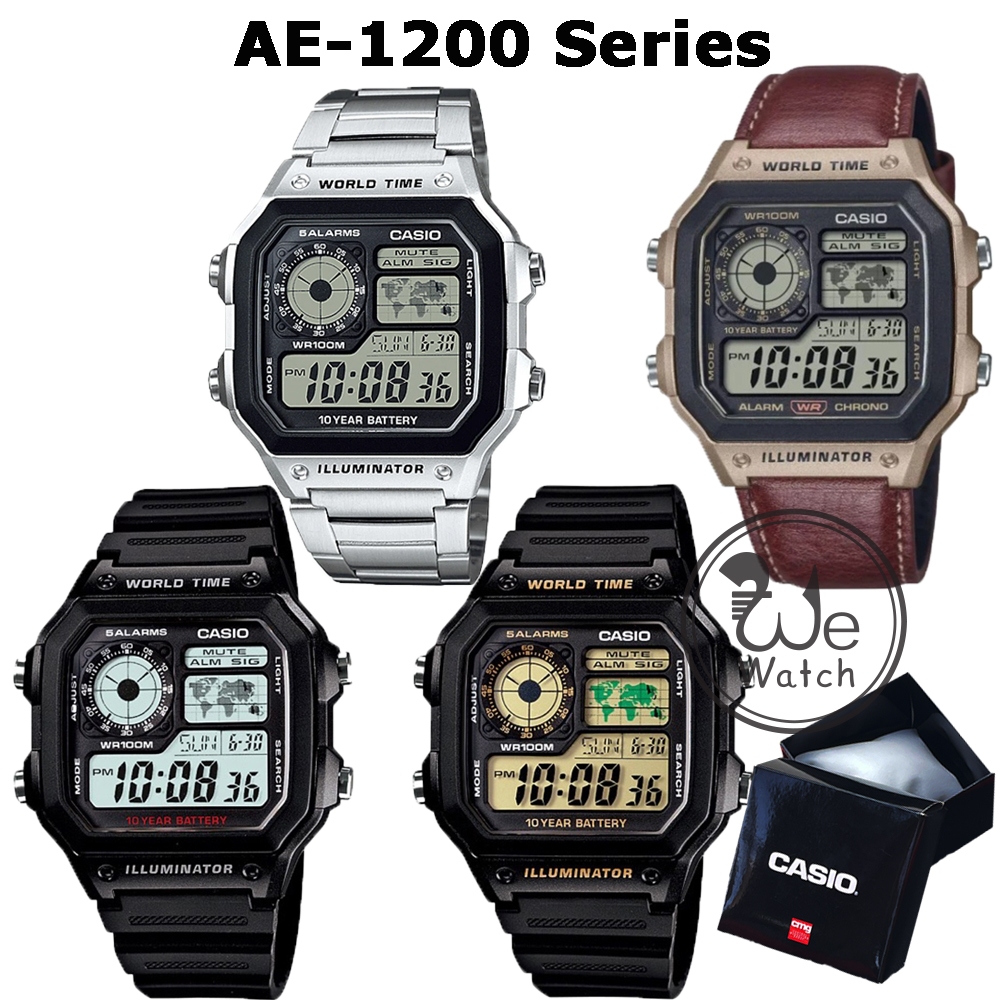 !!ประกัน1ปีและกล่อง CMG!! CASIO รุ่น AE-1200WH -1A AE-1200WH-1B AE-1200WHD-1V AE-1200WHL-5A ...