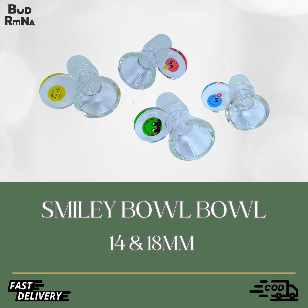 คัพแก้ว โจ๋แก้ว Smiley Bowl with Handle มีให้เลือก 2 ขนาด 14 & 18mm ...