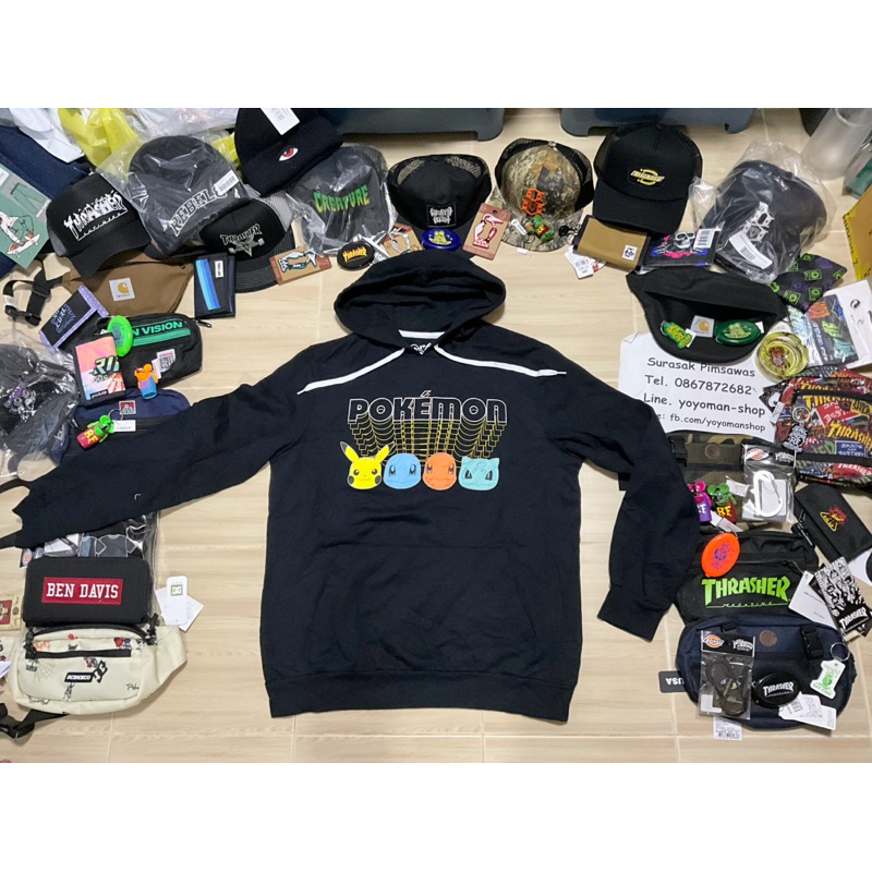 Hood Pokemon สภาพใหม่ size M | Shopee Thailand
