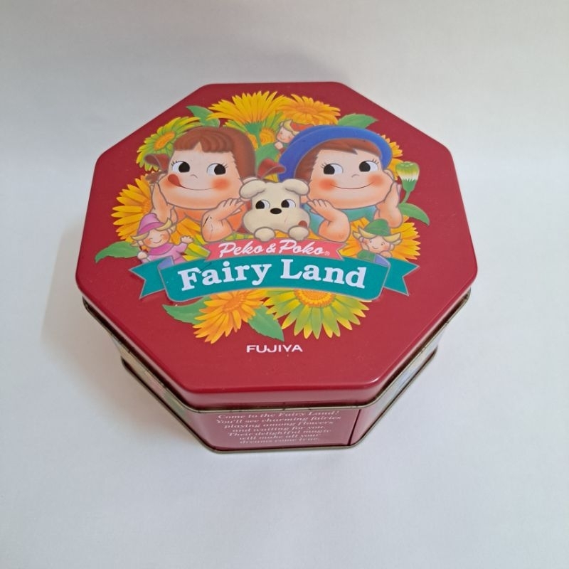 กระป๋องเหล็ก กระป๋องขนมดิสนีย์ มือสอง ของสะสม Cookie Can Box Peko&Poko ...