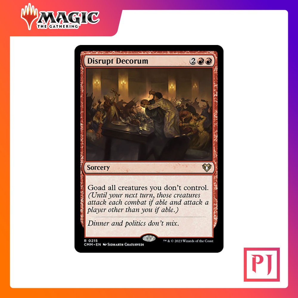 [MTG] Disrupt Decorum [CMM] [RED] [RARE] [NORMAL] [ENG] (การ์ดเมจิค ...