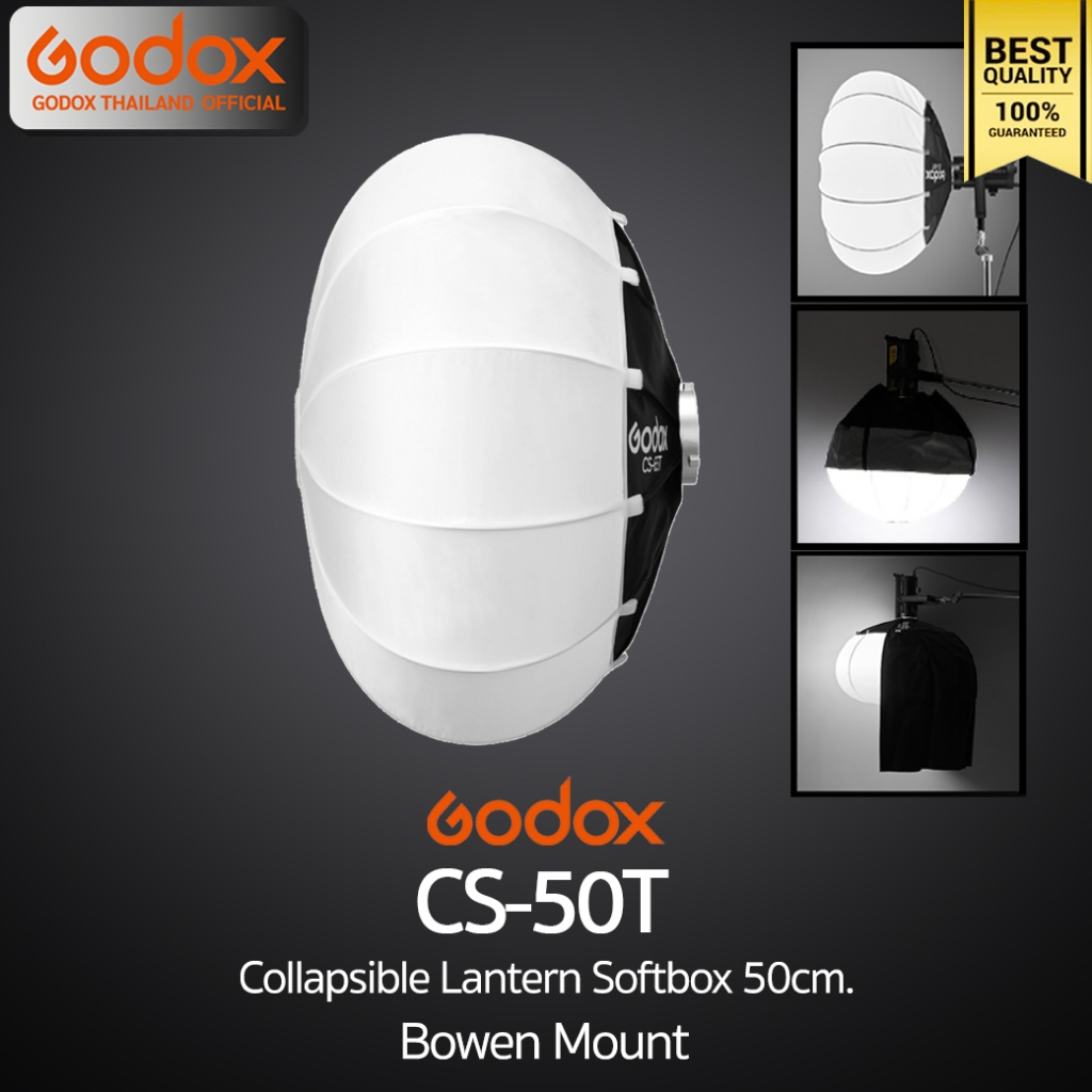 Godox Softbox CS-50T Collapsible Lantern Softbox 50 cm. - Bowen Mount ...