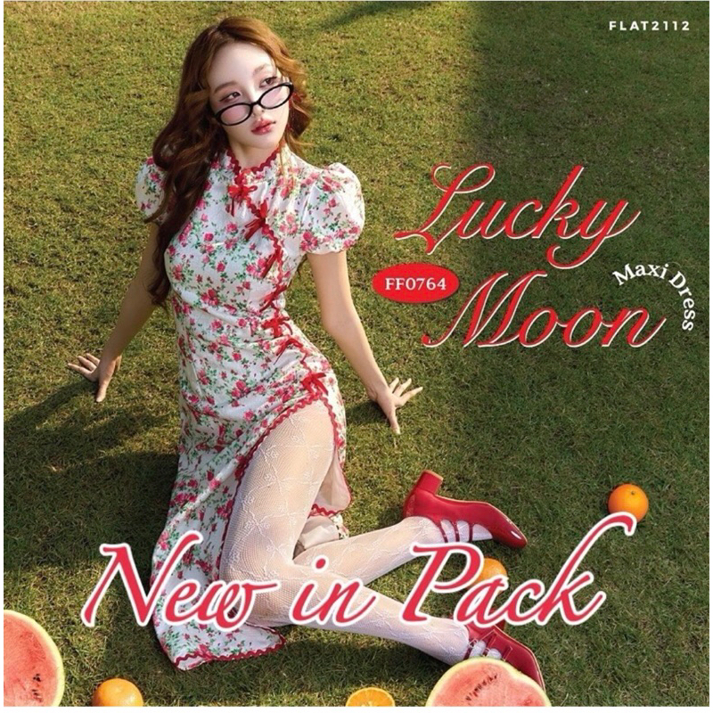 FLAT2112 #flatFF0764 : LUCKY MOON MAXI DRESS ทุกไซส์ ️New in Pack ...